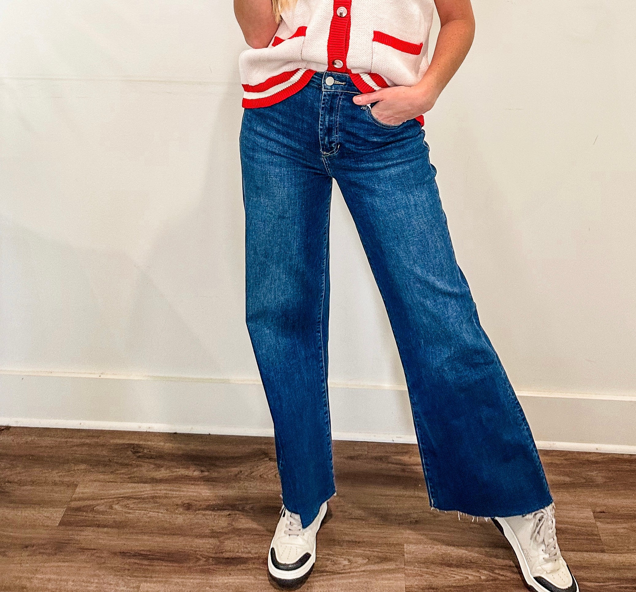 DJ Fiona Wide Leg Jean- Borealis – Haute Stuff Boutique