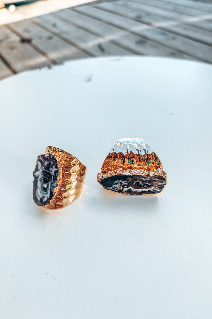 Chunky Stone Ring – Haute Stuff Boutique